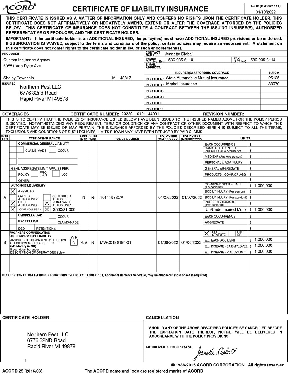 Licensed & Insured to Remove and Repair Wildlife Damage